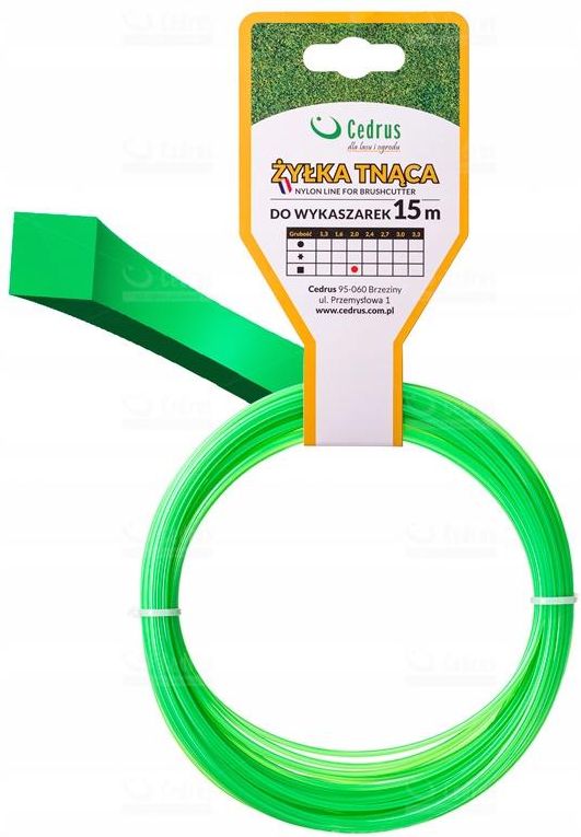 Żyłka Linka Tnąca Do Wykaszarek Kwadrat 2.0 15M - Ceny i opinie - Ceneo.pl