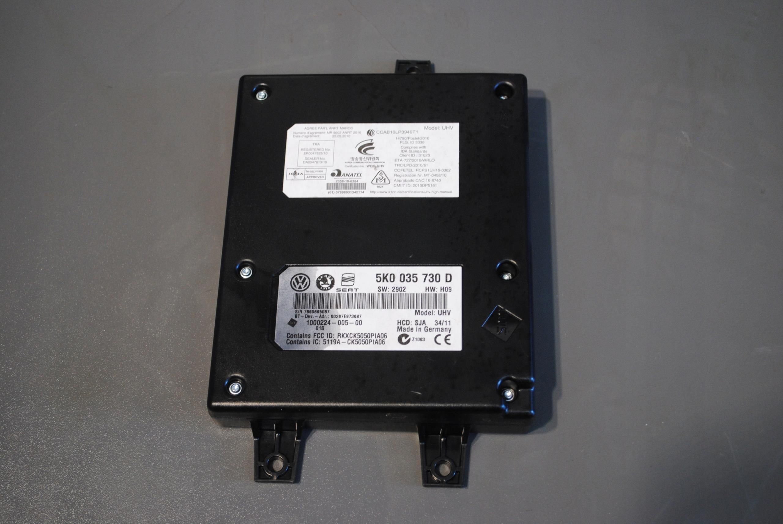 Wyposażenie elektryczne Volkswagen Oe Modul Bluetooth Vw Passat Cc B7 ...