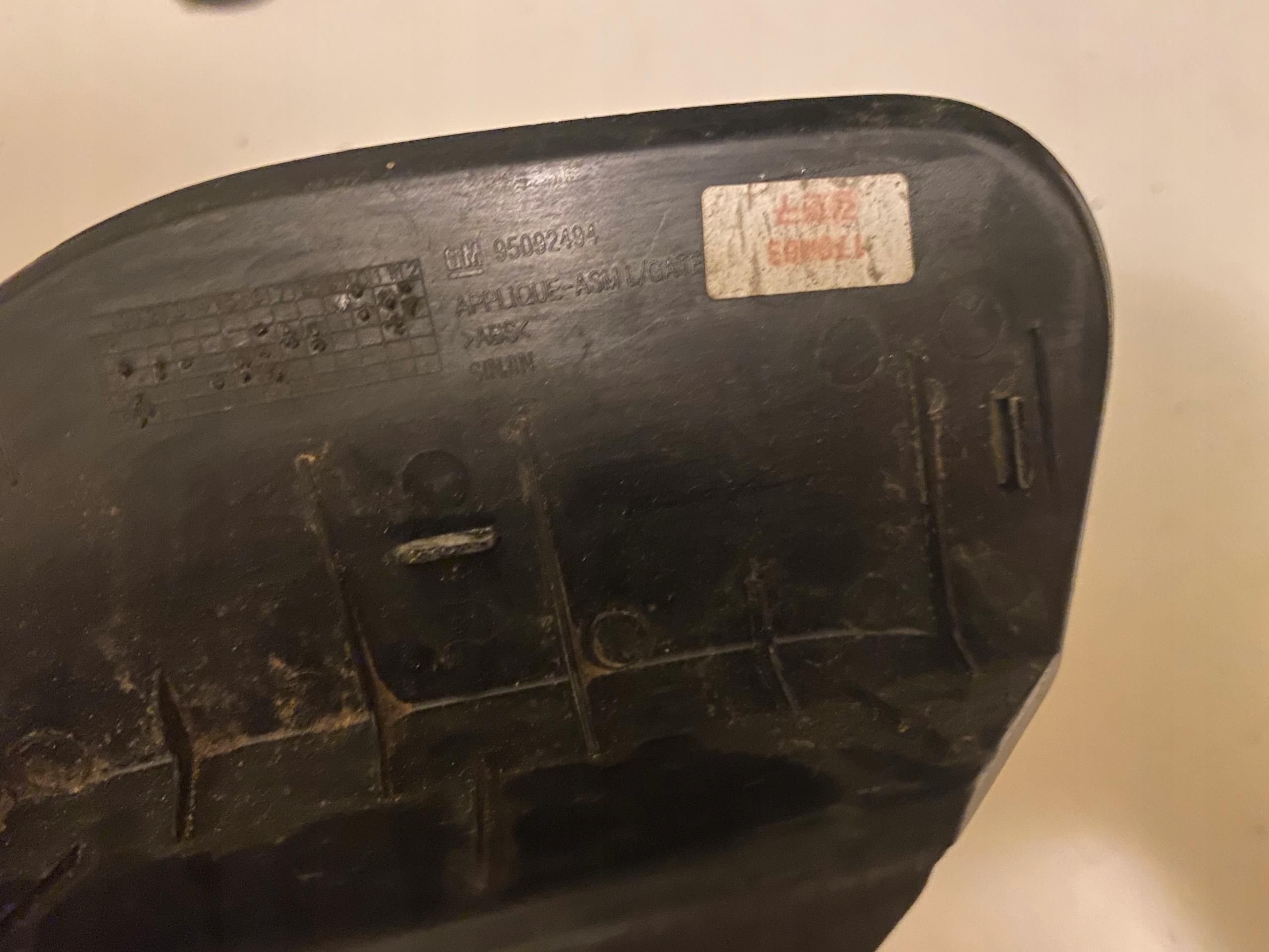 Opel Zaślepka Błotnika Tył Prawa 95092494 Mokka - Opinie i ceny na Ceneo.pl