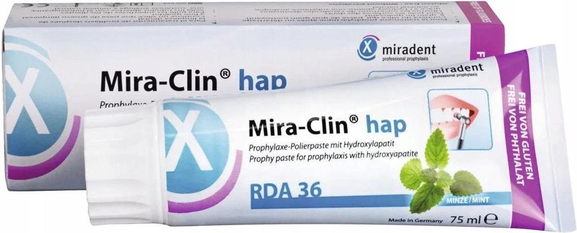 Miradent Pasta Do Polerowania Zębów Mira Clin Hap 75 ml - Opinie i ceny ...