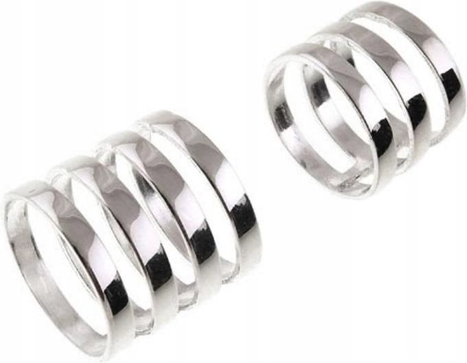 Srebrny pierścionek 925 2 na 1 palec 16r - Ceny i opinie - Ceneo.pl