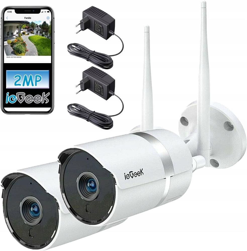 Kamera przemysłowa Iegeek Zewnętrzna Kamera Ip Wifi Fhd 2Mp 1080P Ip66 ...