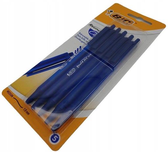 Bic Długopisy 5szt. Niebieskie 1Mm Round Clic - Ceny i opinie - Ceneo.pl