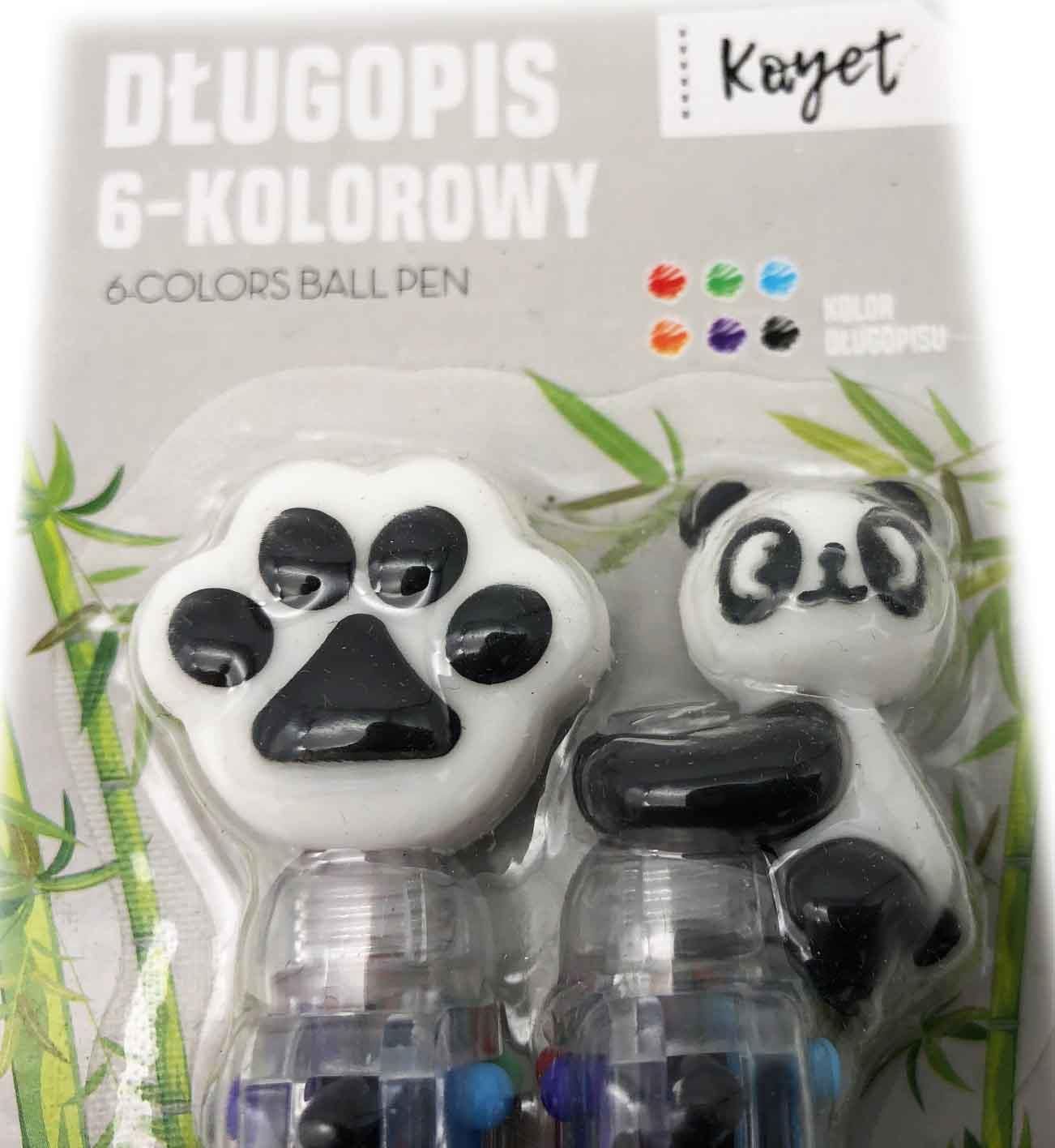 Kayet Długopis 6 Kolorowy 2szt. Panda - Ceny i opinie - Ceneo.pl