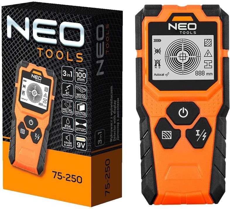 Wykrywacz Neo Tools Wykrywacz Profili Kabli Przewodów 3W1 Cyfrowy 75250 ...