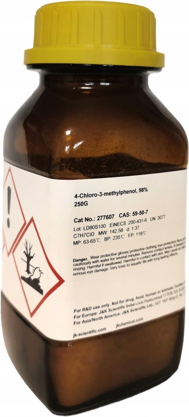 Drobne akcesoria medyczne 4 Chloro 3 Metylofenol 98% 250G Chlorokrezol ...