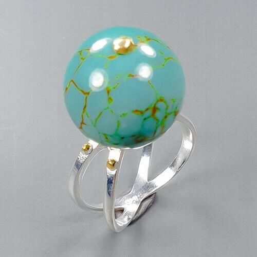 Artystyczny pierścionek naturalny turkus 14 925 - Ceny i opinie - Ceneo.pl