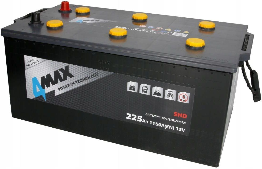 4Max Akumulator 12V 225Ah 1150A Shd L BAT2251150LSHD4MAX - Opinie i ...