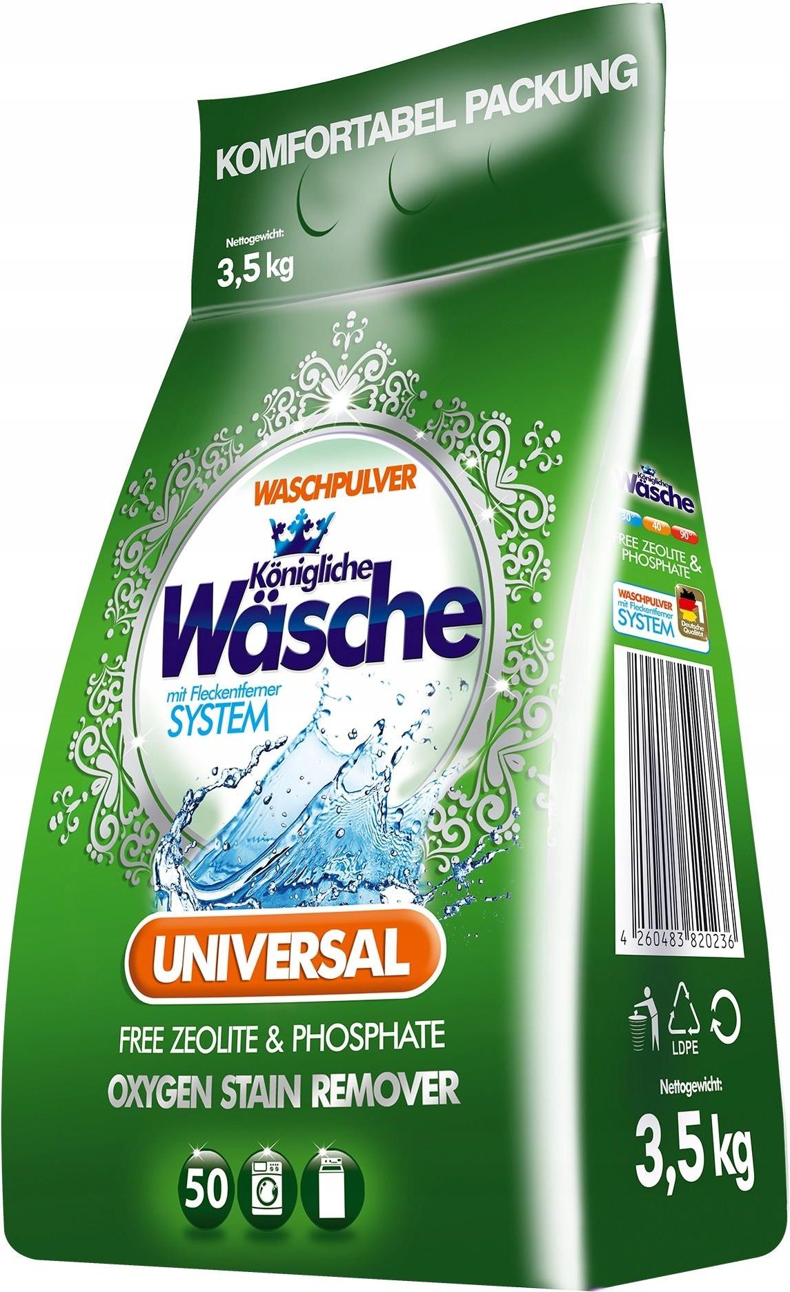 Konigliche Wasche Univer Proszek Do Prania 3,5Kg - Opinie i atrakcyjne ...