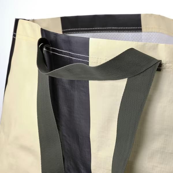 Ikea Sackkarra Torba kremowy/czarny paski, 71 l - Ceny i opinie - Ceneo.pl