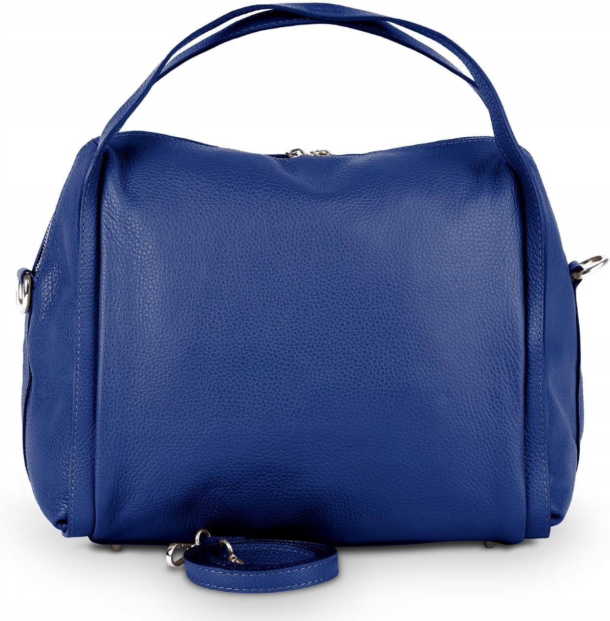 Torebka Skórzana Roberto Vera Pelle Niebieska - Ceny i opinie - Ceneo.pl