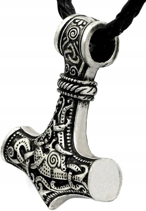Męski Srebrny naszyjnik Młot Thor Mjolnir Celtic - Ceny i opinie - Ceneo.pl