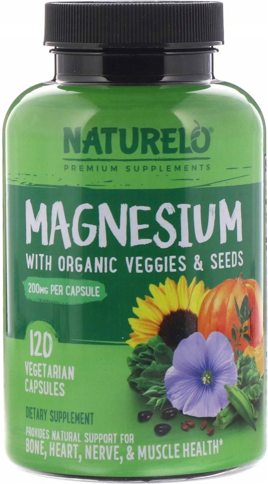 Naturelo Naturelo, Magnez 200 Mg 120 Kap - Opinie i ceny na Ceneo.pl