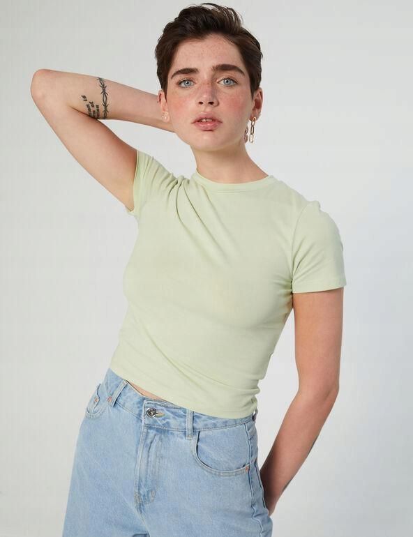 Basic DB7 MS7__L Jennyfer Krótki T-shirt - Ceny i opinie - Ceneo.pl