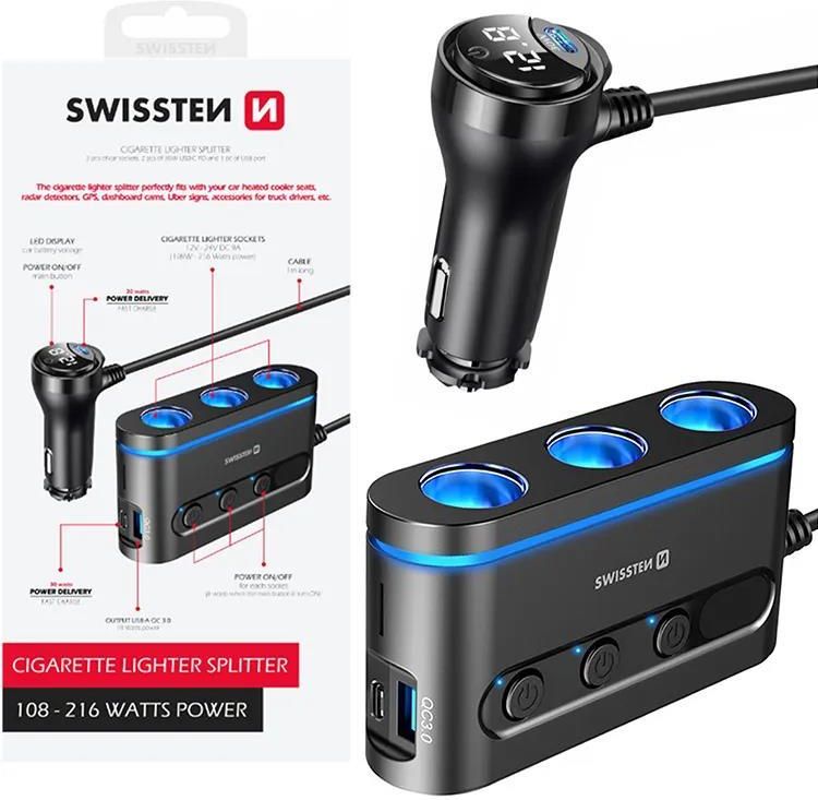 Swissten Ładowarka Samochodowa Usb Usbc - Opinie i ceny na Ceneo.pl