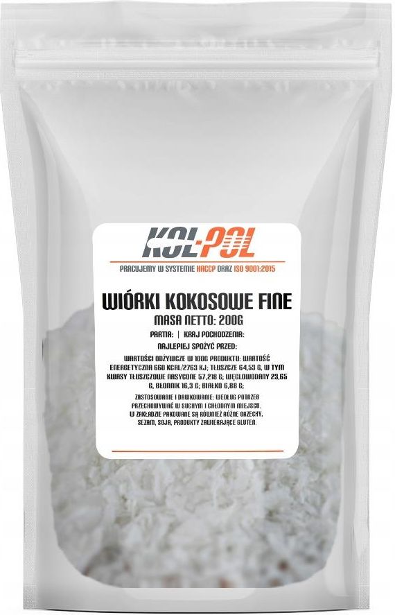 Kol Pol Wiórki Kokosowe 200g - Ceny i opinie - Ceneo.pl
