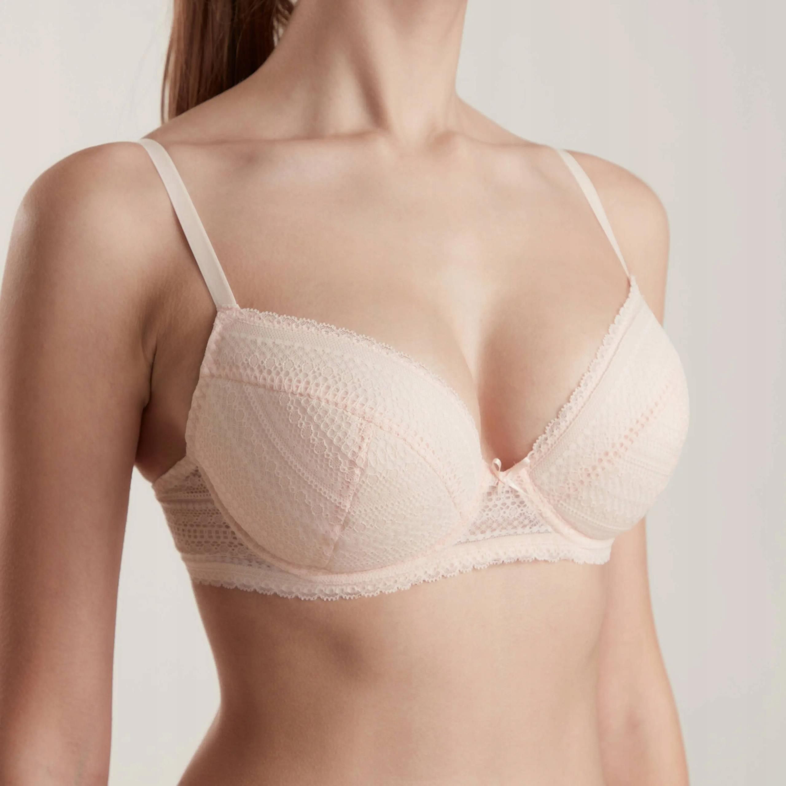 Biustonosz push-up Conte koronkowy różowy r. 75B - Ceny i opinie - Ceneo.pl