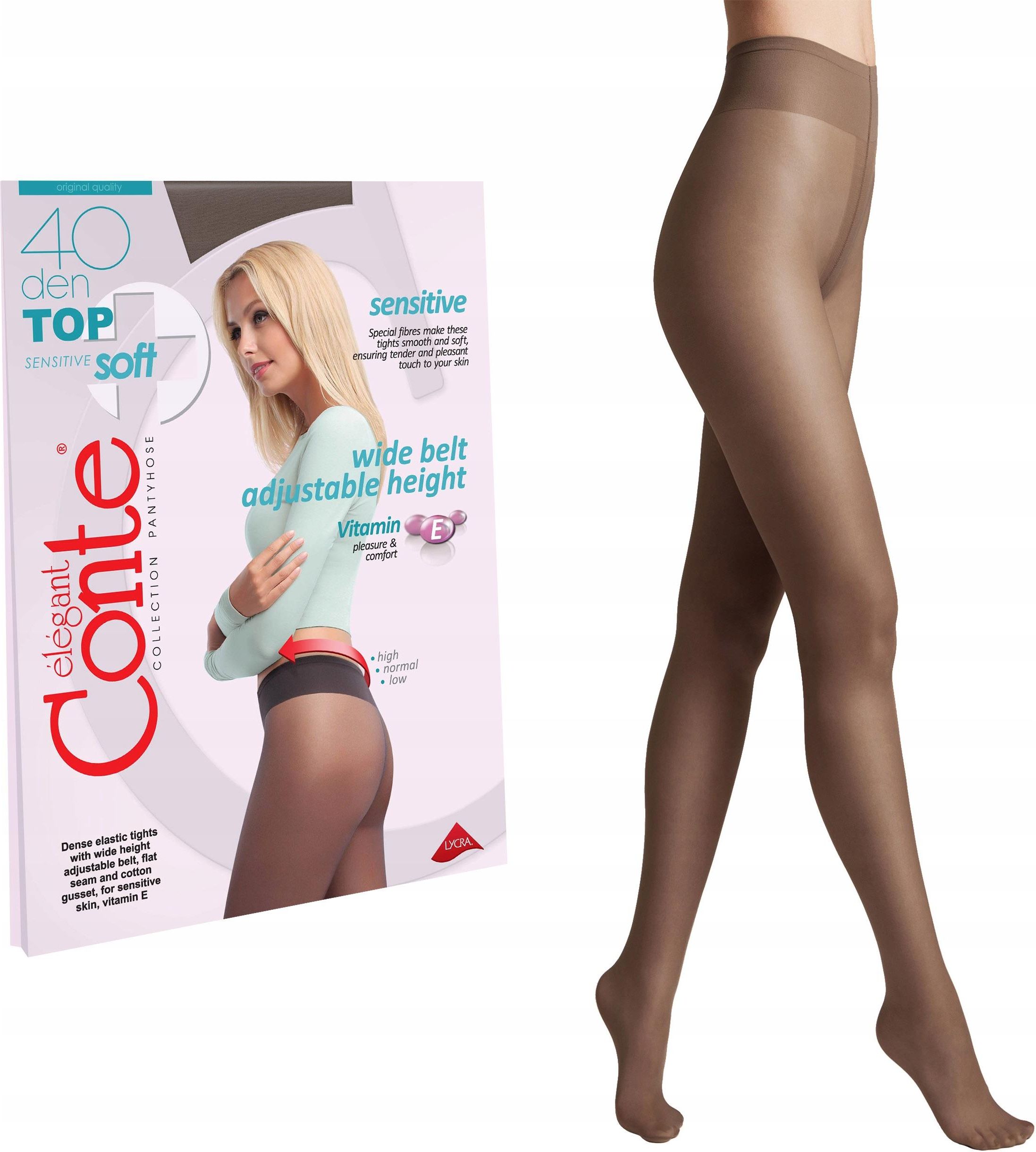 Rajstopy z niskim stanem Top Soft 40 Lycra - Ceny i opinie - Ceneo.pl