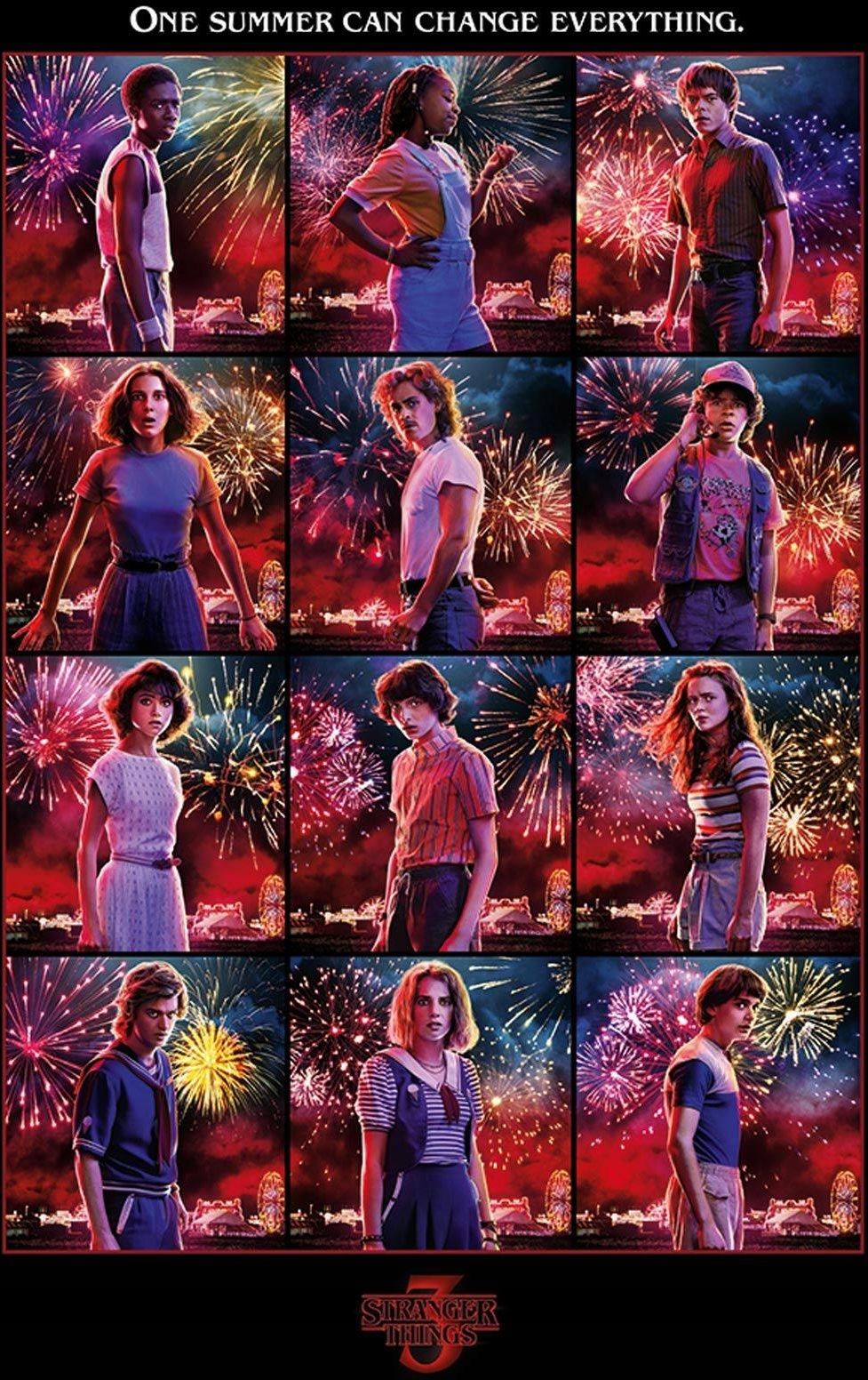 Pyramid International Plakat Stranger Things 3 Bohaterowie 61X91 5 Cm ...