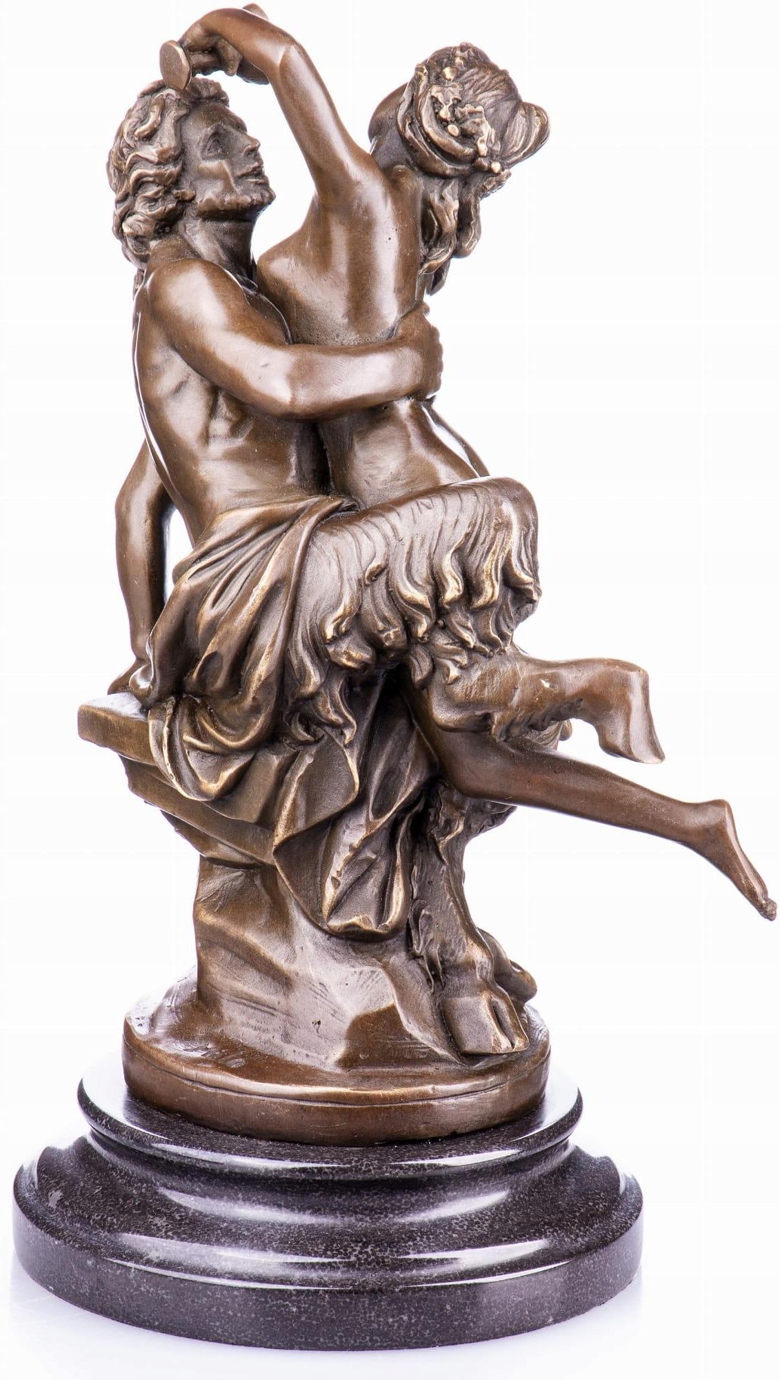 Antyki24 Rzeźba Satyra I Nimfy Z Brązu Figura Ozdobna 237933E6-8926 ...