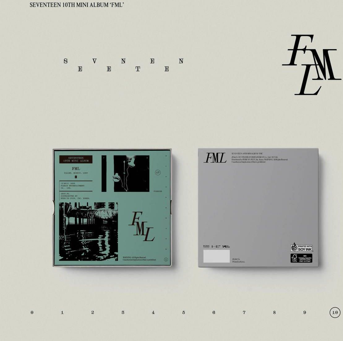 Płyta kompaktowa Seventeen: Seventeen 10th Mini Album FML - A Version ...