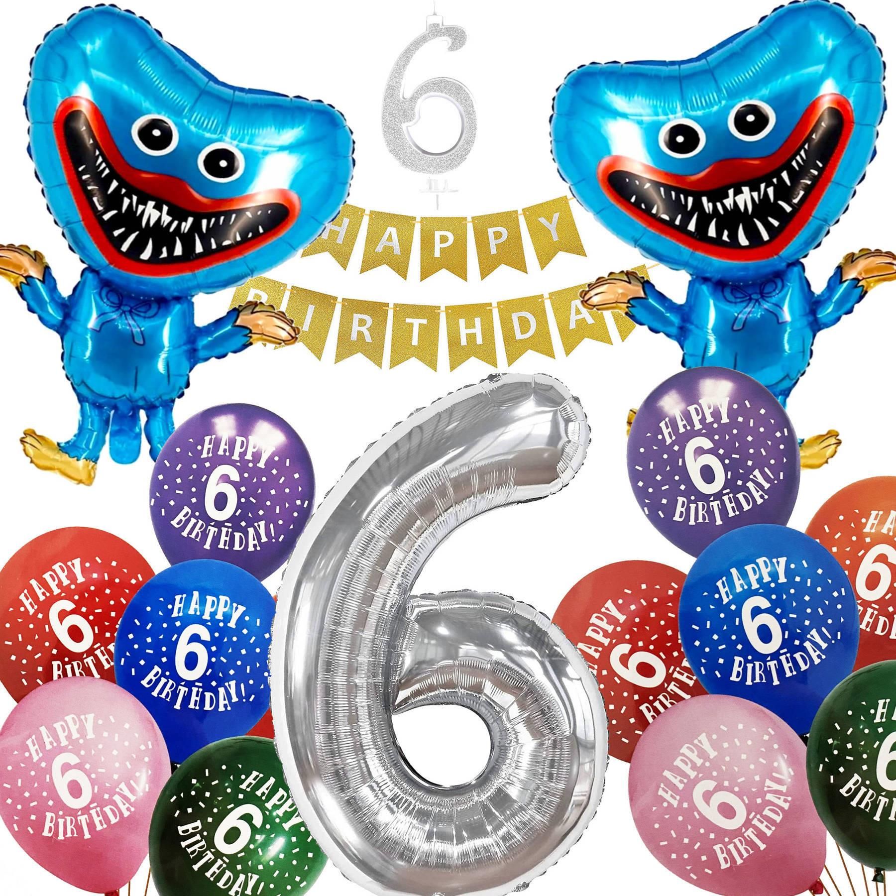 Galaxy Huggy Wuggy Zestaw Urodzinowy Balony 6 Urodziny - Ceny i opinie ...