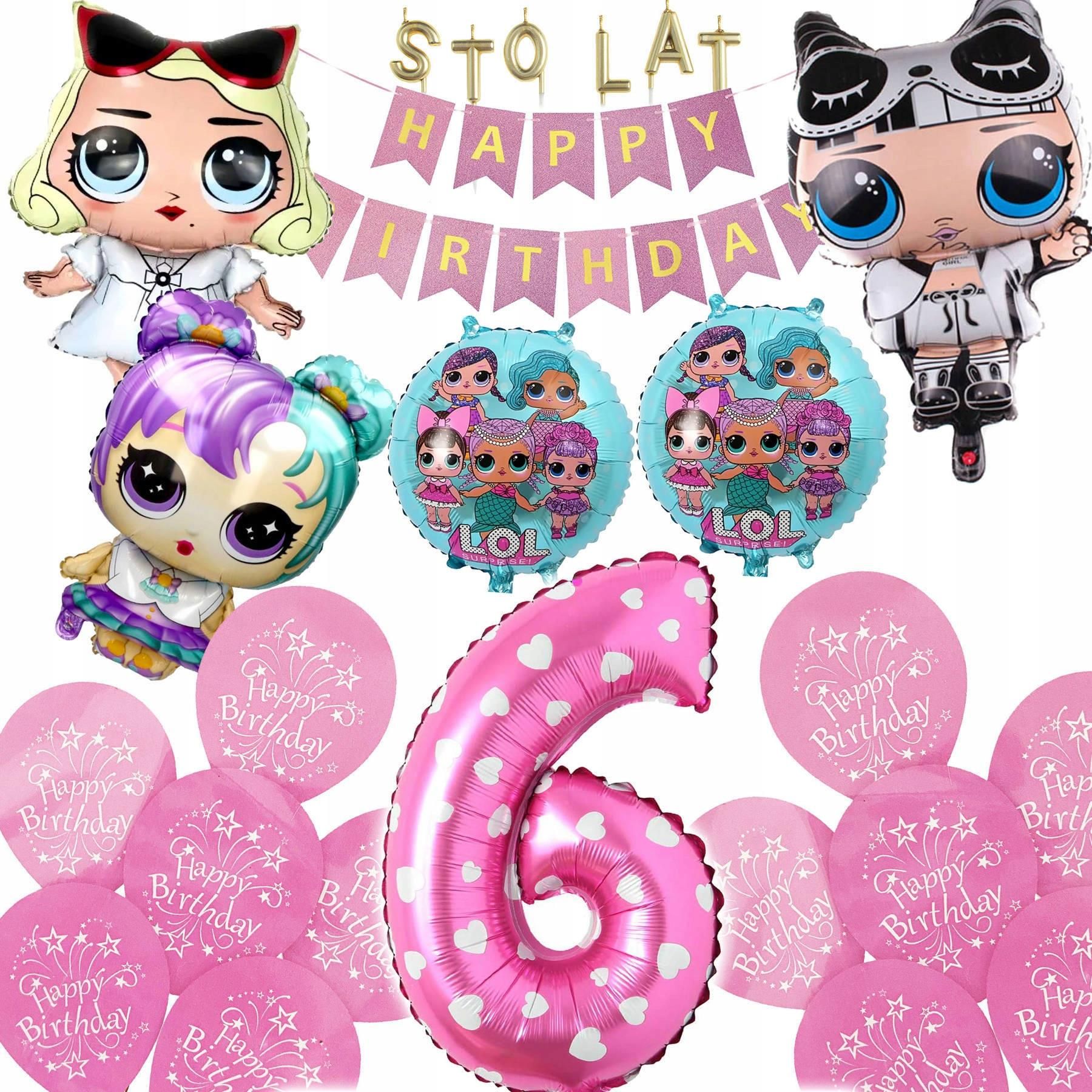Galaxy L.O.L Surprise Zestaw Urodzinowy Balony 6 Lat Lol - Ceny i ...