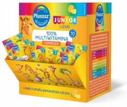 PLUSSSZ Junior multiwitamina, 50 lizaków - Opinie i ceny na Ceneo.pl