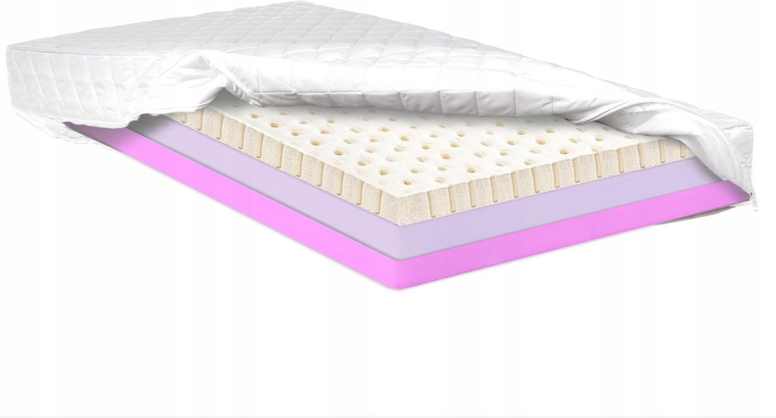 Materac Materace Z Gór 6cm grube warstwy lateksu Hr 22cm 160x200 ...