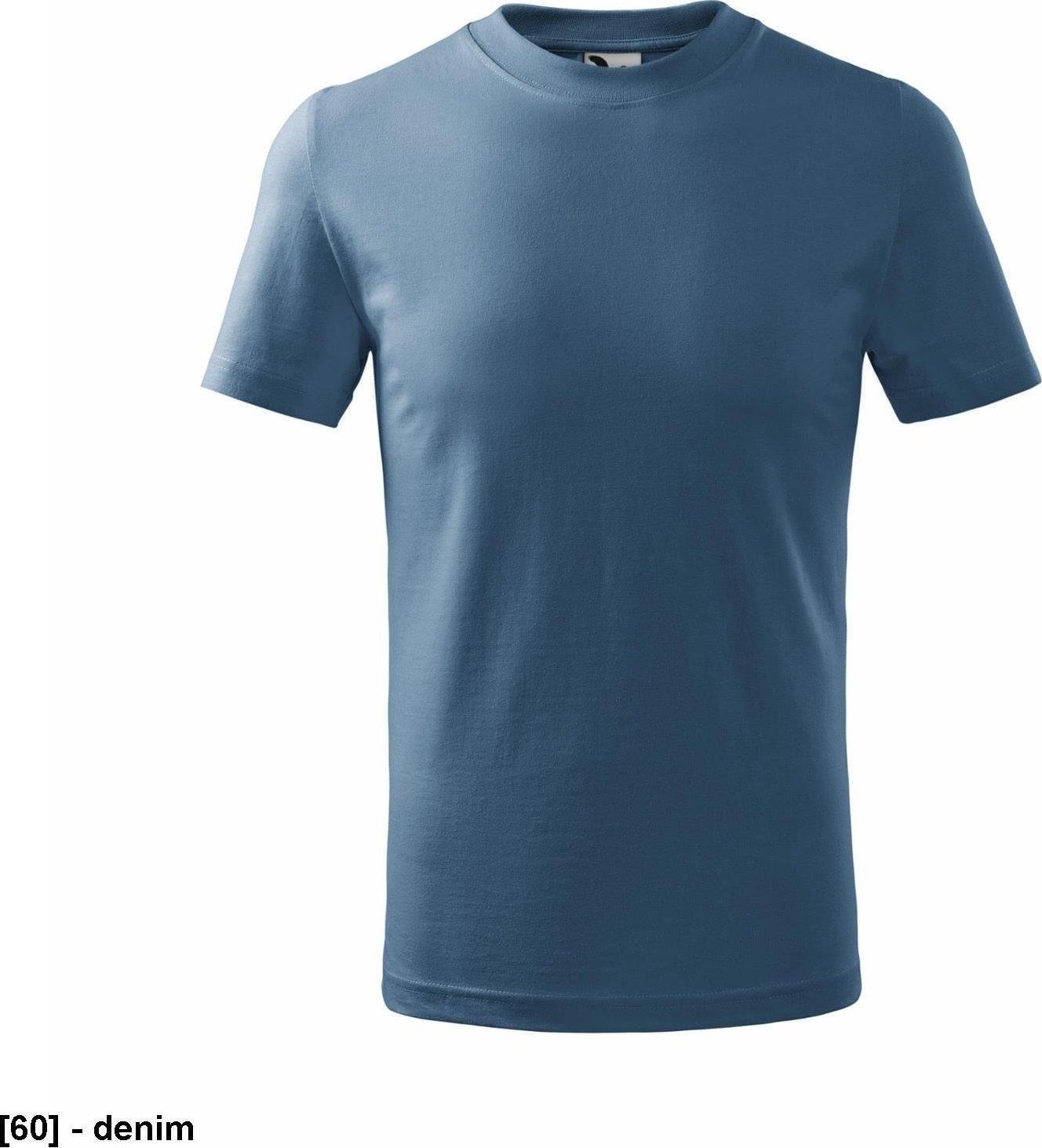 MALFINI Basic 138 - ADLER - Koszulka dziecięca, 160 g/m2 - DENIM 146 cm ...