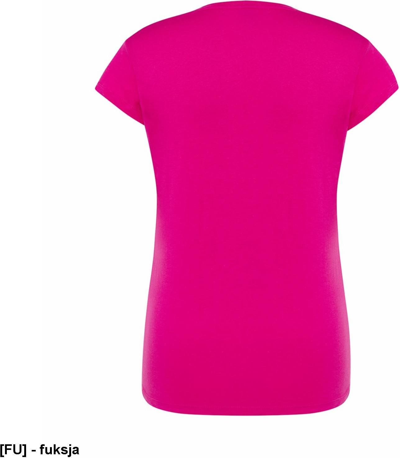 Jhk T Shirt Damski Tsrlprm Premium Z Krótkim Rękawem Dopasowany Do Sylwetki Single Jersey 170g ...