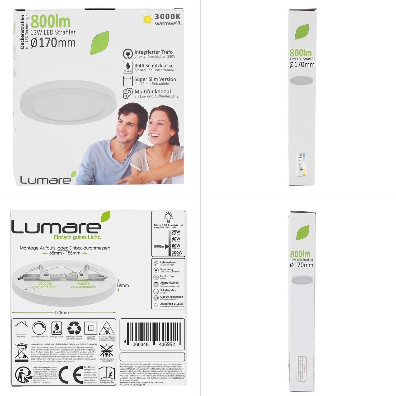 Lampa Sufitowa Led 12W 800 Lumen Okrągła (Lumare) - Opinie i atrakcyjne ...