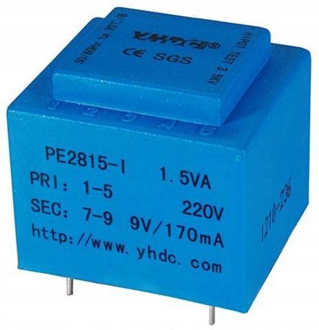 Yhdc Transformator Zalewany Pe2815-I 1,5Va 230V/9V (Pe2815I) - Opinie i atrakcyjne ceny na Ceneo.pl