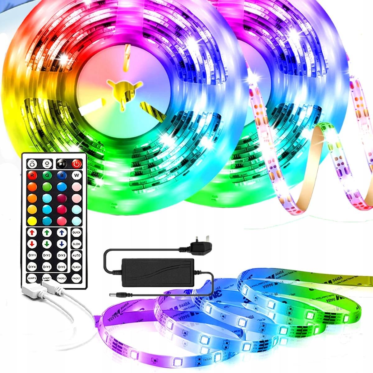 Operum Zestaw Taśma Ledowa 5050 Led Kolorowa Rgb 5M Pilot ...