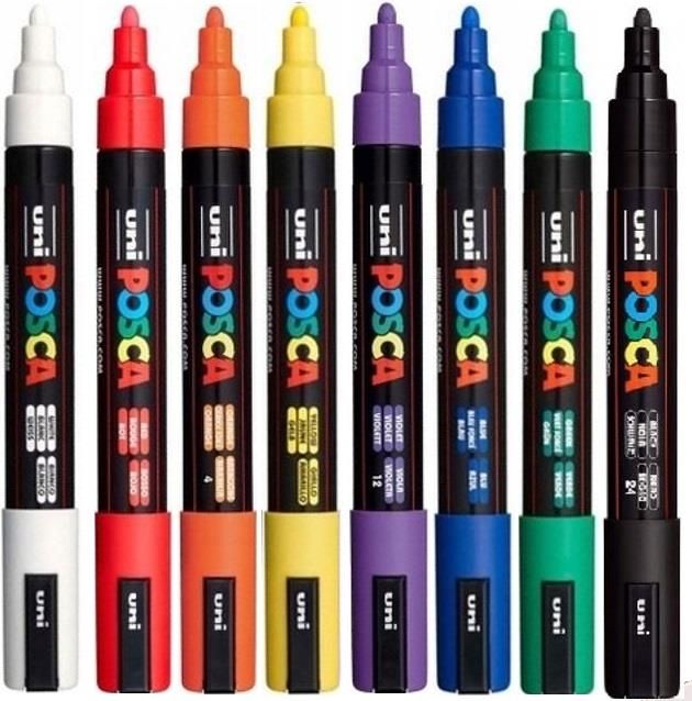 Posca Marker Plakatowy Uni Pc- 5M Zestaw - Ceny i opinie - Ceneo.pl