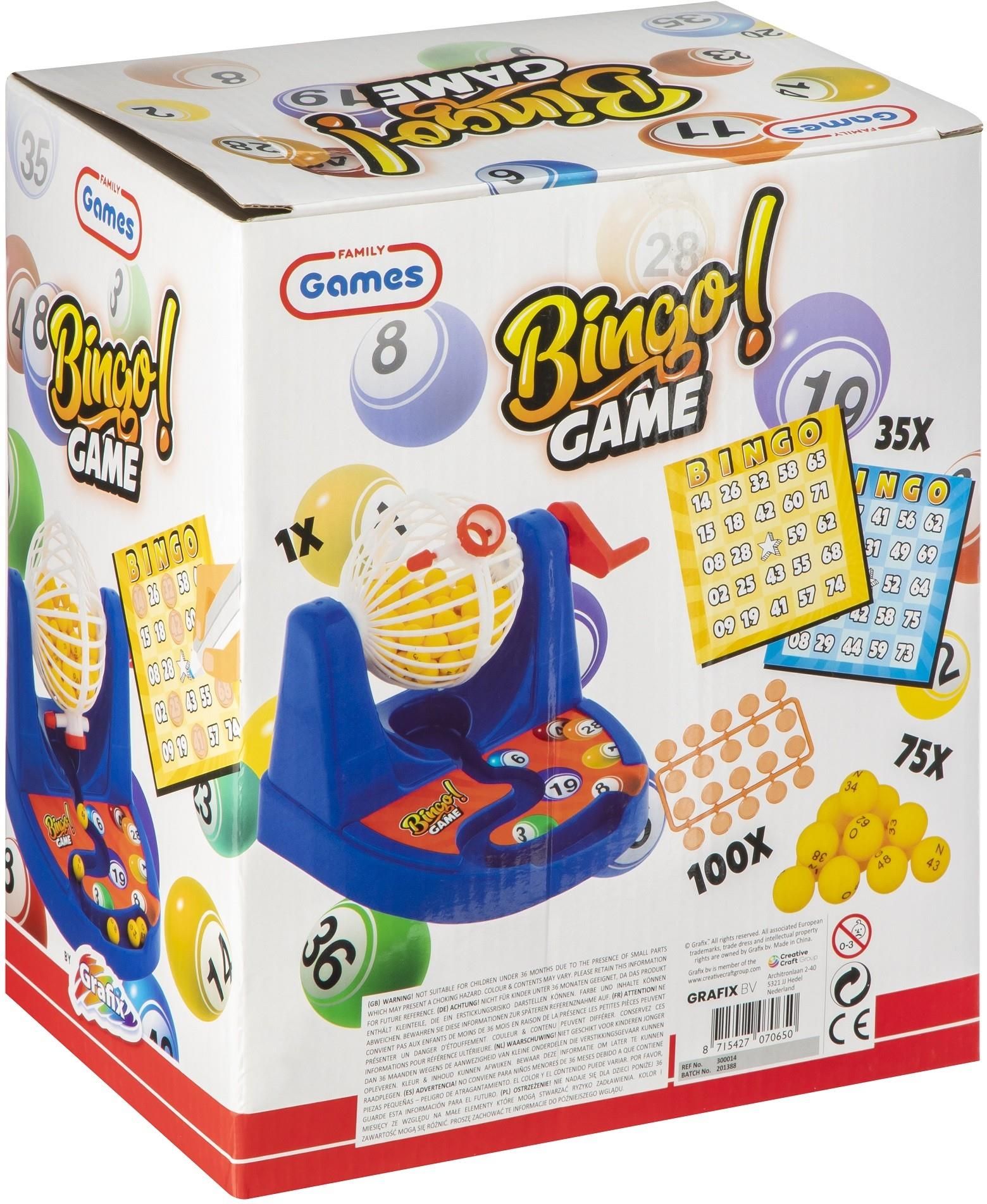 Grafix Bingo Gra Liczbowa Z Maszyną Losującą - Gra dla dziecka - Ceny i ...