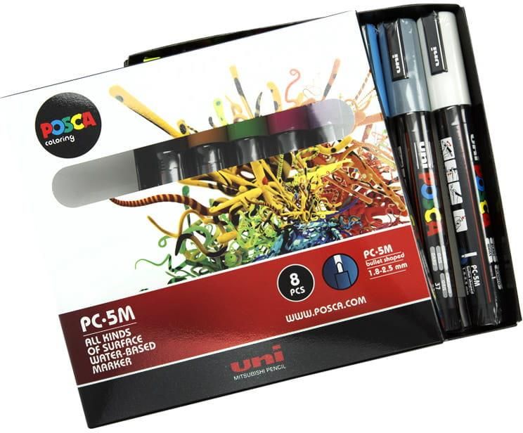 Uni Posca Pisaki Pc-5M 8Szt. Fun - Ceny i opinie - Ceneo.pl