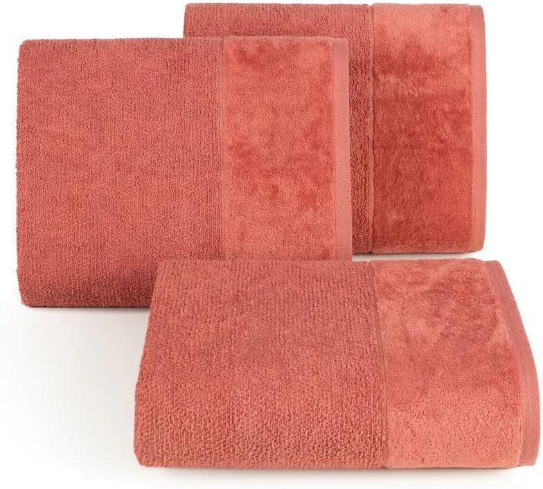 Eurofirany Ręcznik Bawełniany Z Bordiurą Lucy 70X140 J Bordowy 89382 ...