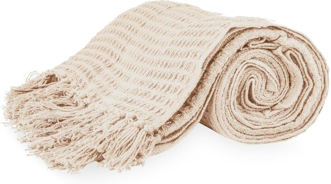 Homla Pled Koc Vaffel Z Frędzlami 130X170 Cm P1308202224 - Opinie i ...