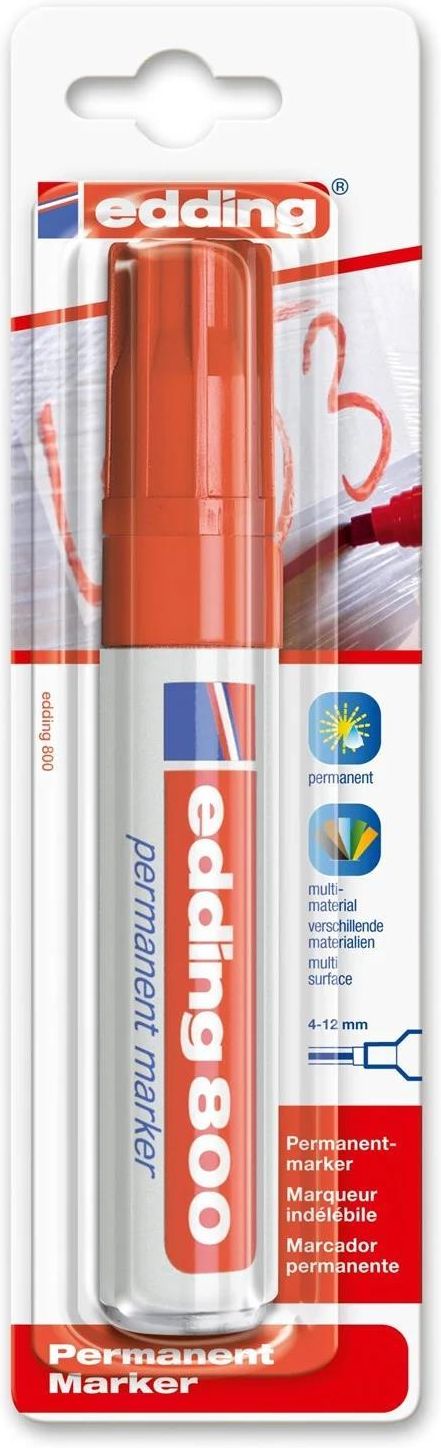 Edding E 800 Permanent Marker Red - Ceny i opinie - Ceneo.pl