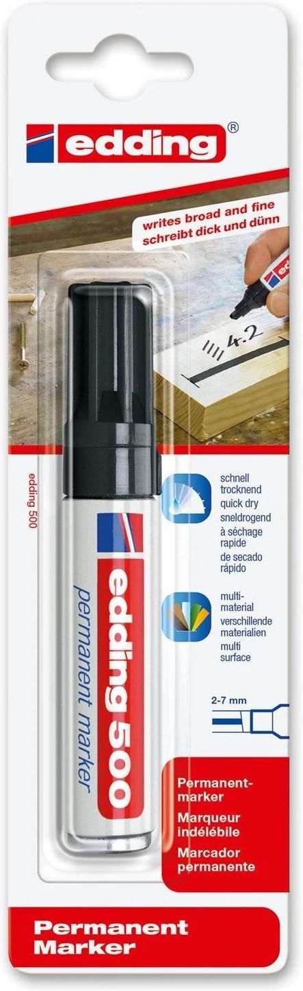 Edding E 500 Permanent Marker Black - Ceny i opinie - Ceneo.pl