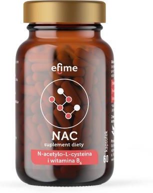 EkaMedica Efime NAC N-acetylo-L-cysteina i witamina B6, 60kaps. - Opinie i ceny na Ceneo.pl