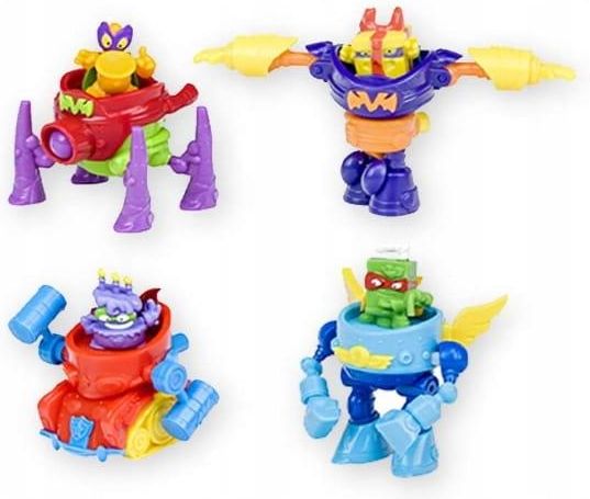 SUPER ZING SERIA 3 FIGURKA ROBOT SUPERBOT + SUPERSLIDER ZESTAW 8 SZTUK ...