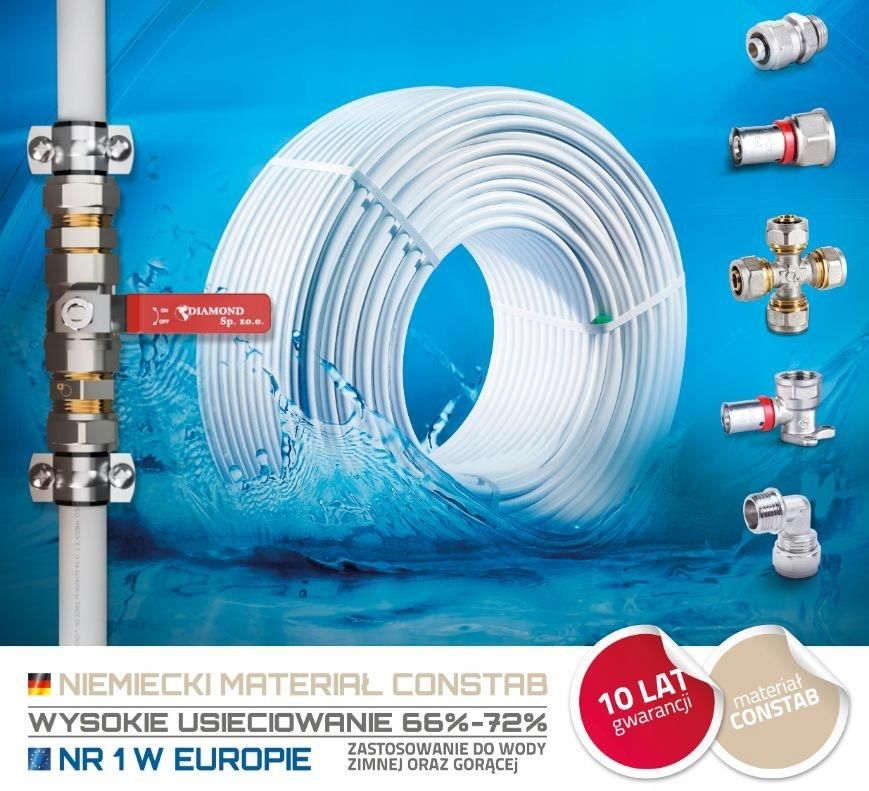 Diamond Rura Pex/al/pex16Mm 100 mb w izolac.6Mm - Opinie i ceny na Ceneo.pl
