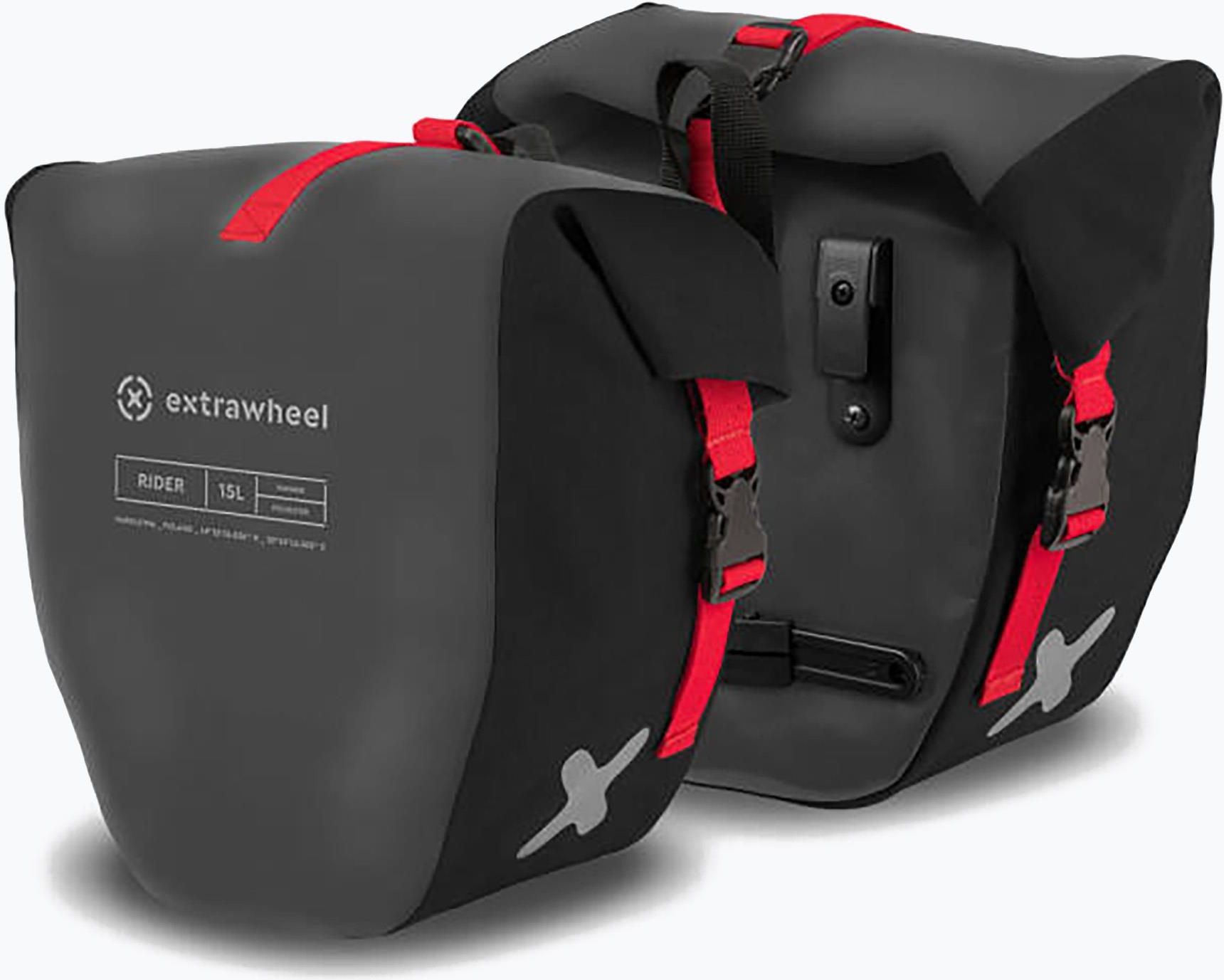 Extrawheel Sakwy Rowerowe Rider 15l 2szt. Czarno Szare E0135 - Ceny i ...