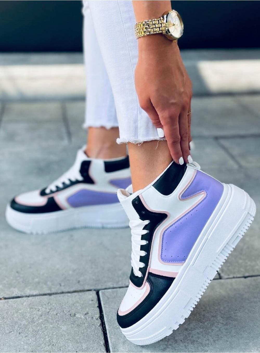 Sneakersy za kostkę STORM BLACK/PURPLE - Inello - Ceny i opinie - Ceneo.pl