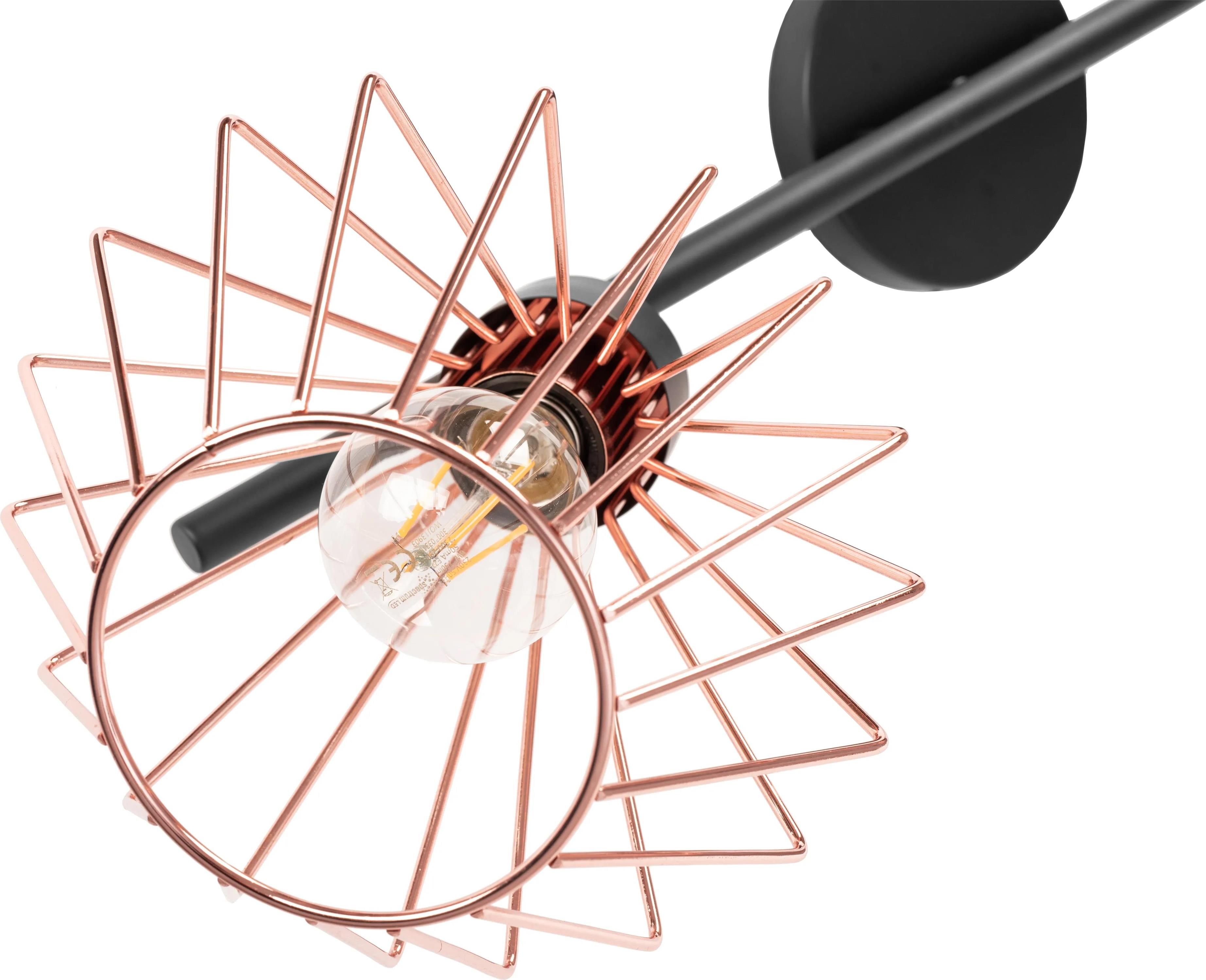 Lampa podwójna metalowa loft plafon APP535-2C Różowe Złoto - Opinie i ...