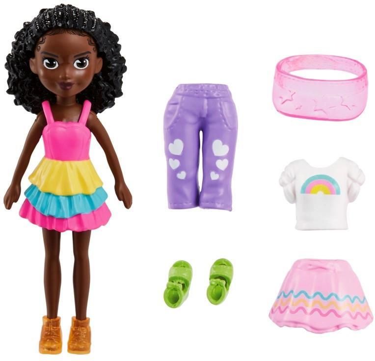 Lalka Mattel Polly Pocket Zestaw z lalką (7,5 cm) i ubrankami HKV84 ...