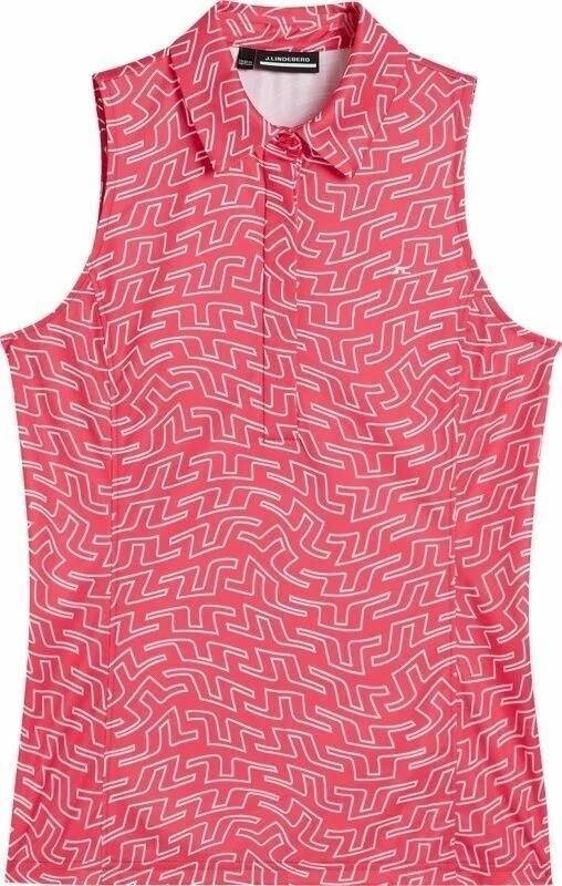 J.Lindeberg Dena Print Sleeveless Golf Top Azalea Outline Bridge Swirl ...