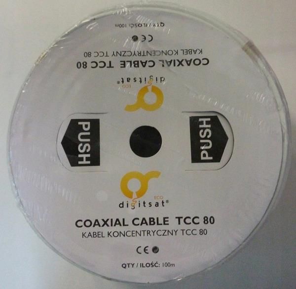 Digitsat Kabel Koncentryczny Tcc 80 Cu Tri (100M) - Opinie i ceny na Ceneo.pl